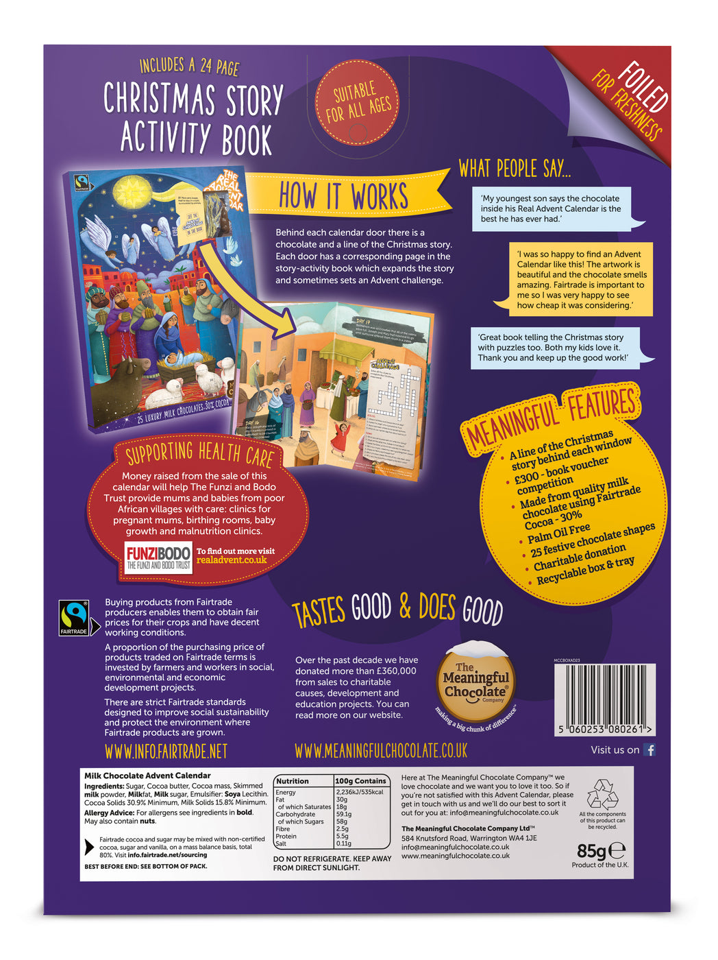 Real Advent Calendar SINGLE — Meaningful Chocolate