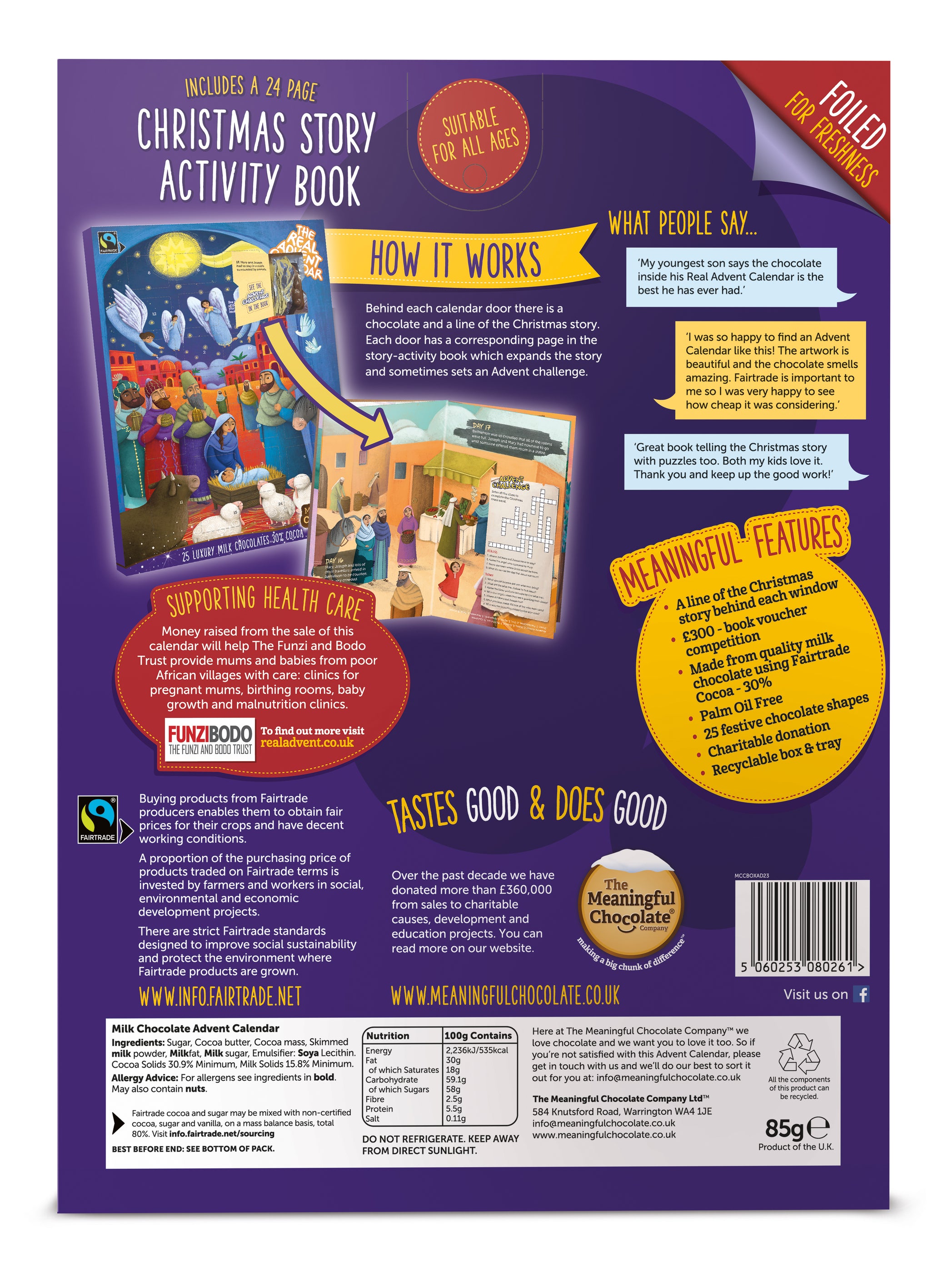 Real Advent Calendar SINGLE — Meaningful Chocolate