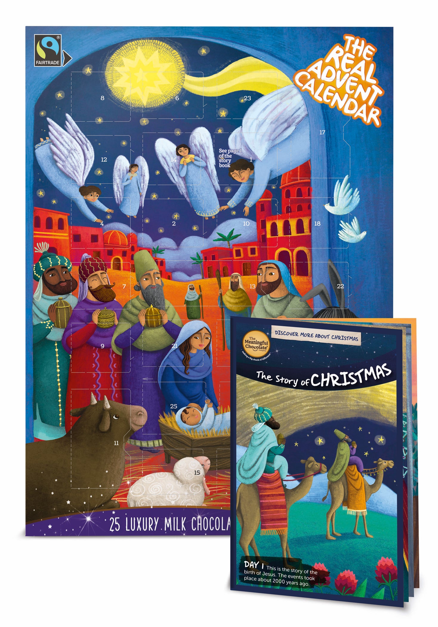 Real Advent Calendar SINGLE (£4.50 per calendar) — Meaningful Chocolate